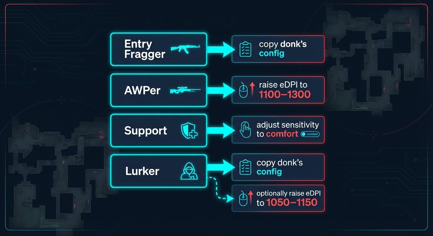 donk CS2 Settings: Complete Config, Crosshair & Gear Guide (2026)