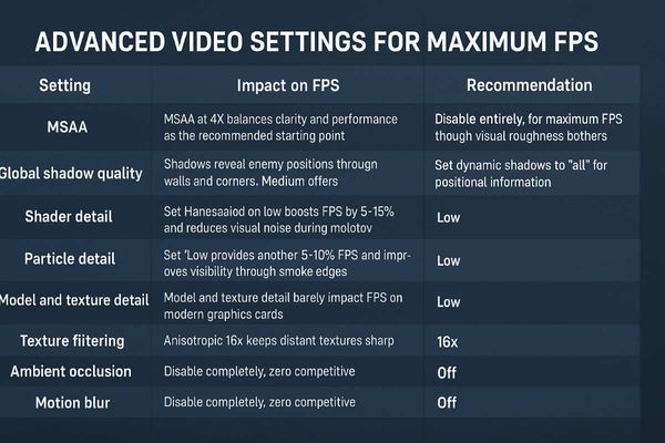 Best Cs2 Settings 2026 Video Audio Performance Guide