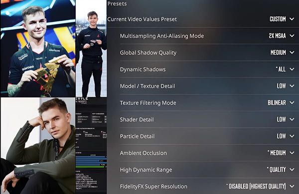 CS2 Pro Settings: donk, s1mple, ZywOo Configs & Setup