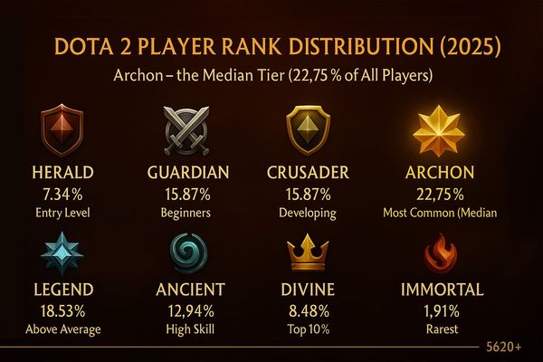 Dota 2 Ranks & MMR System: Herald to Immortal Explained